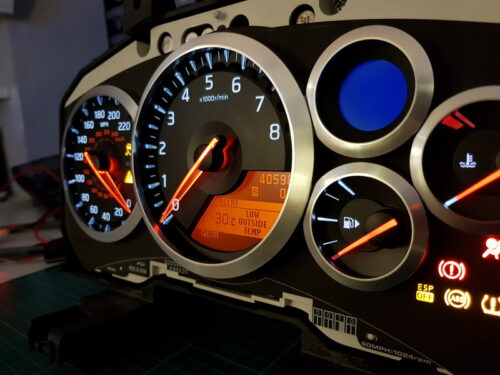 Nissan Skyline R34 instrument cluster repair - totaltronics.com
